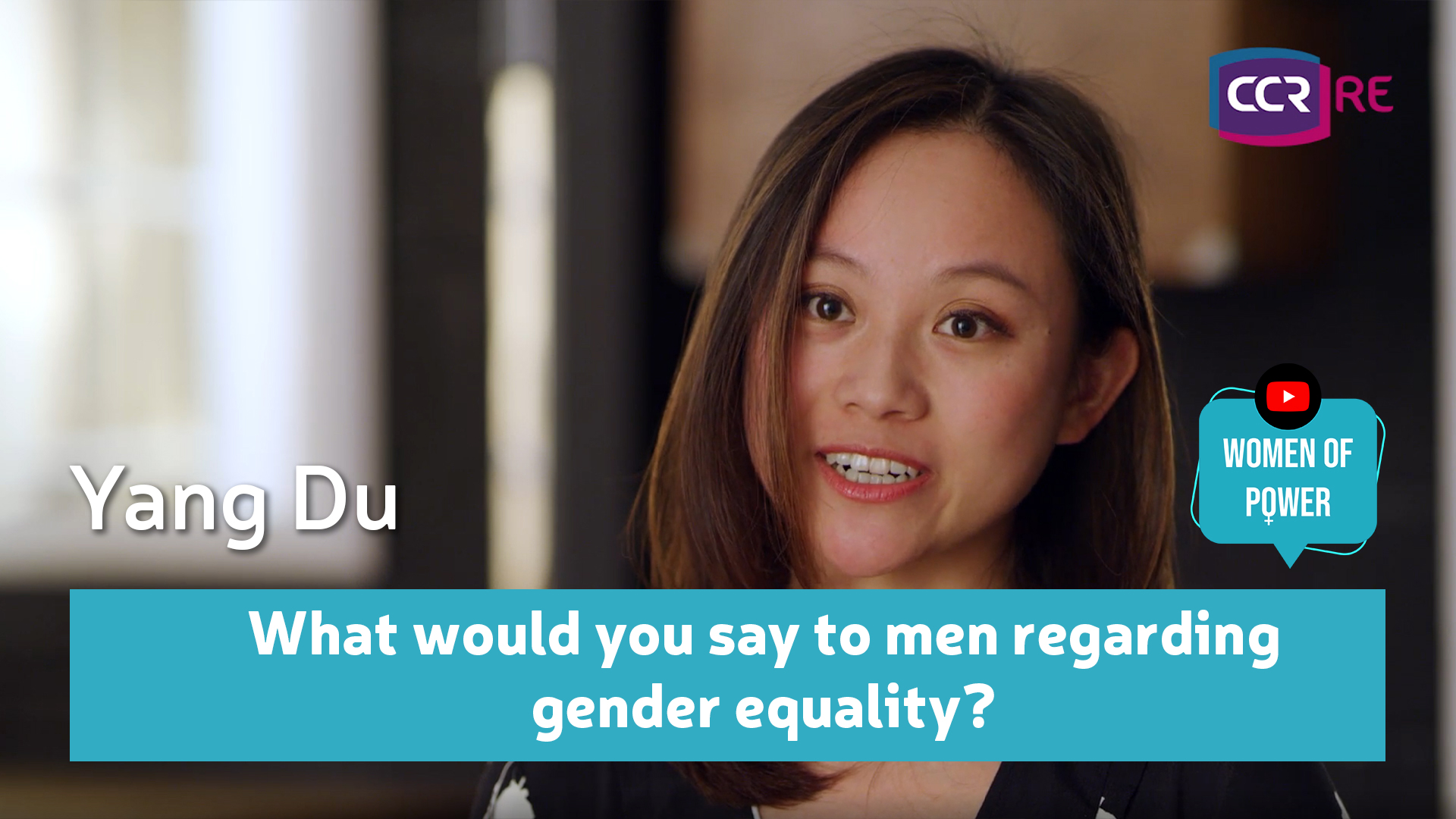 Your decisions should never be based on gender - Yang Du ITW - Women of ...